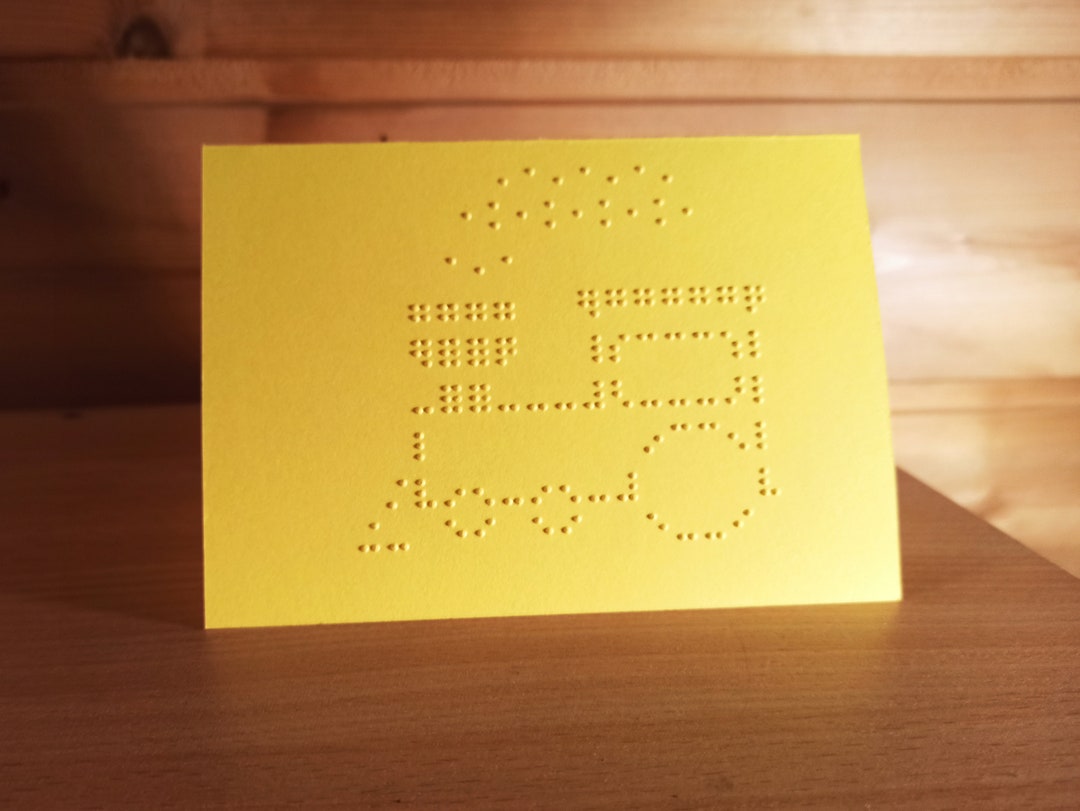 Carte Braille Avec Votre Propre Message Personnalisé, Train Rétro ...