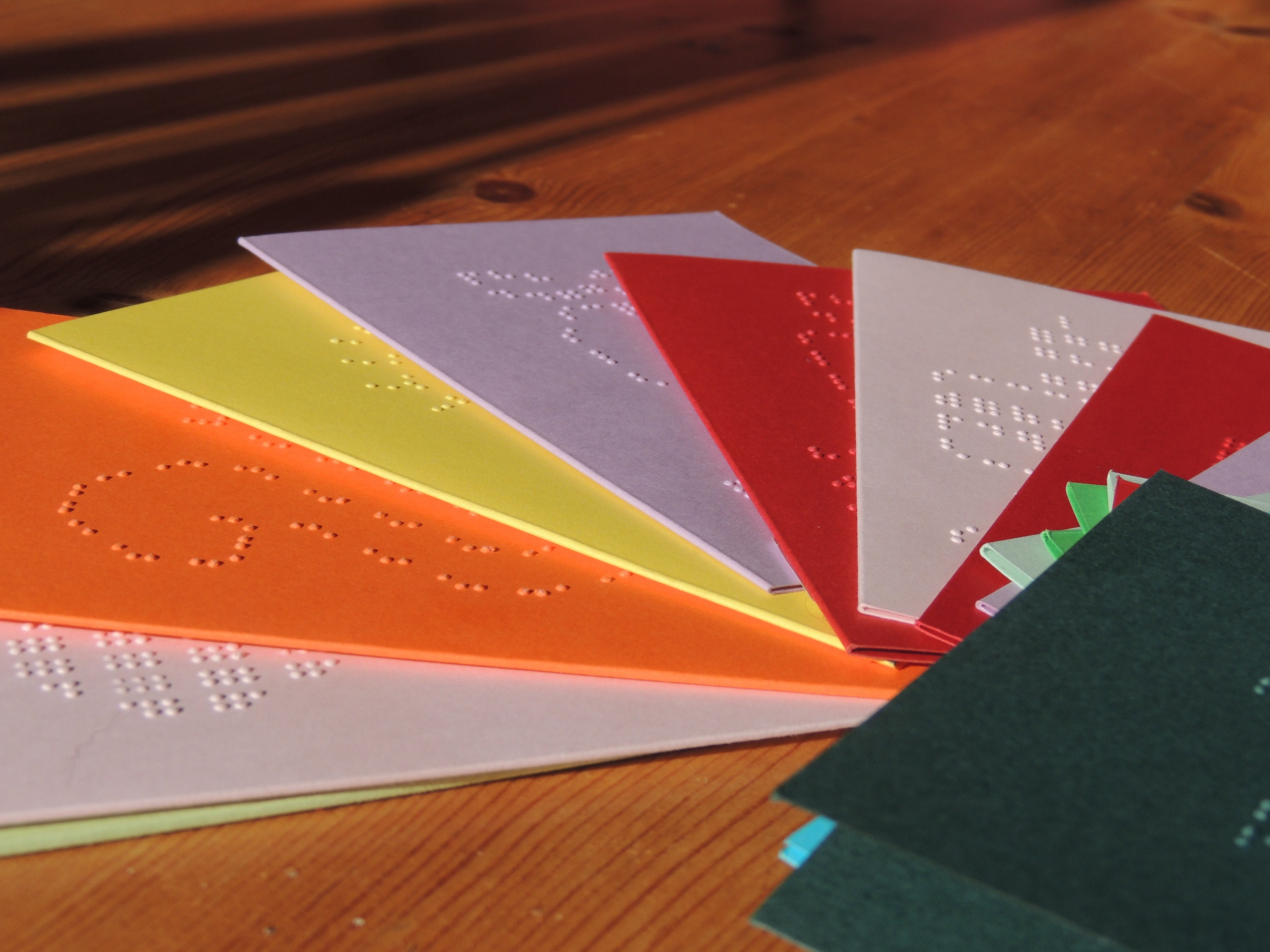 Send a Greeting Card With Your Own Braille Message, Tactile Card With ...