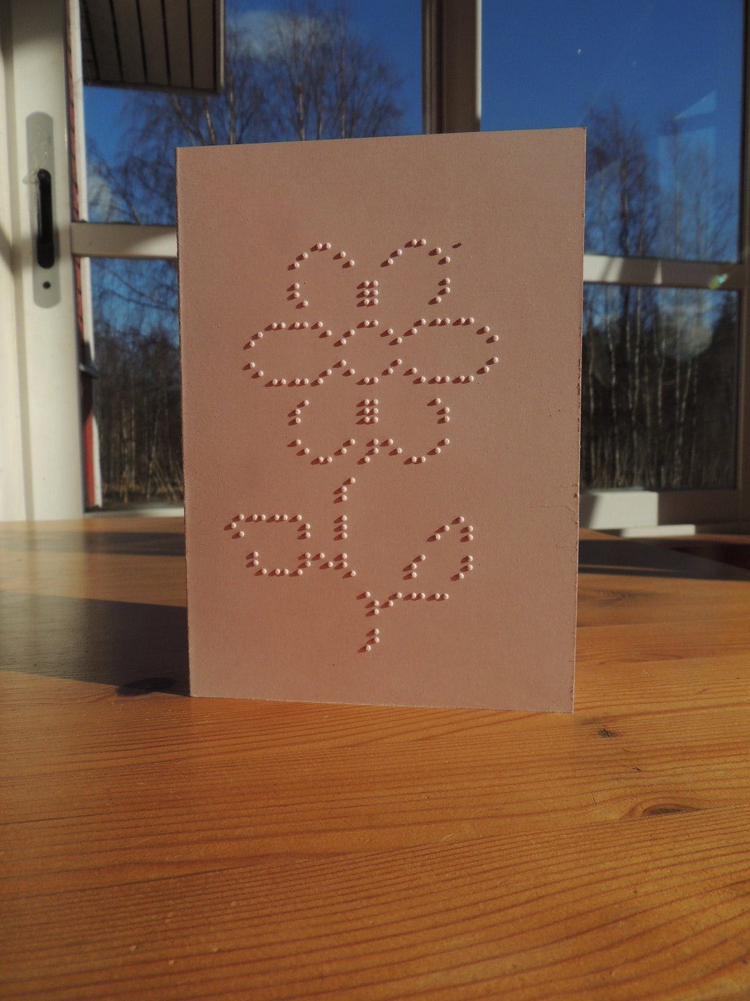 Send a Greeting Card With Your Own Braille Message, Tactile Card With ...