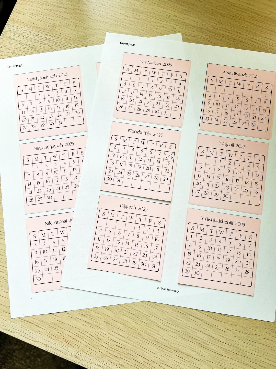 Navajo Months Sticky Notes - Etsy