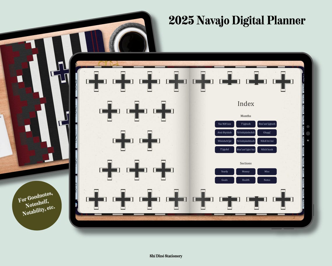 2025 Navajo Digital Planner Sunday Start - Etsy
