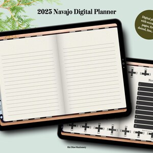 2025 Navajo Digital Planner Sunday Start - Etsy