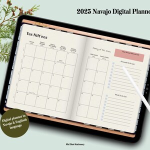2025 Navajo Digital Planner Sunday Start - Etsy