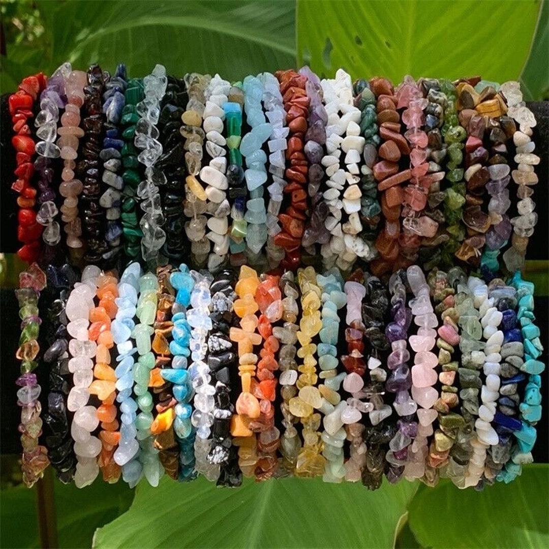 Healing Stone/crystal Bracelets - Etsy