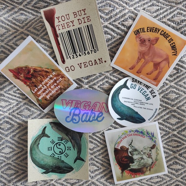 Vegan Sticker - Etsy