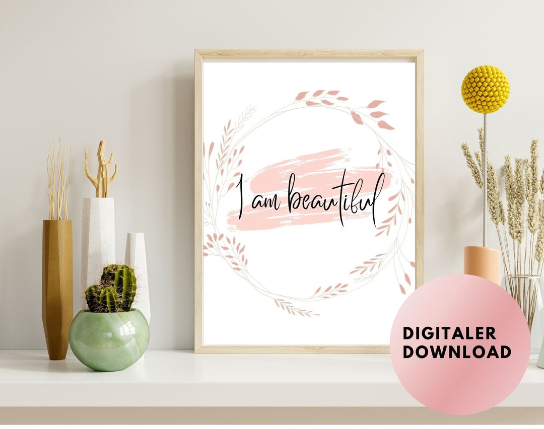 Positive Thoughts Poster Digital Download Printable Wall Art - Etsy