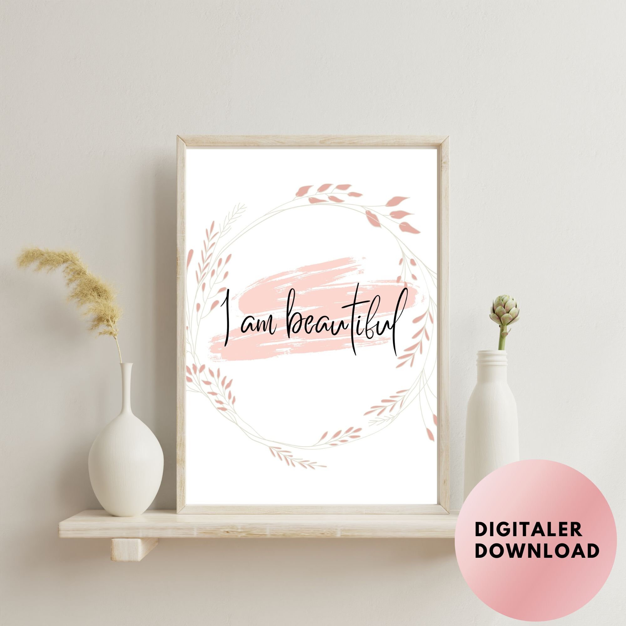 Positive Thoughts Poster Digital Download Printable Wall Art - Etsy