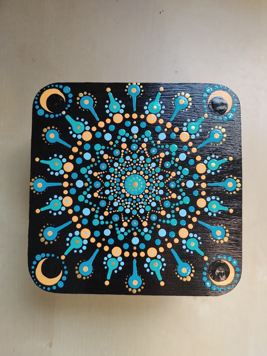 Mandala Jewelry Box Hand-painted Storage Box Mandala Box - Etsy