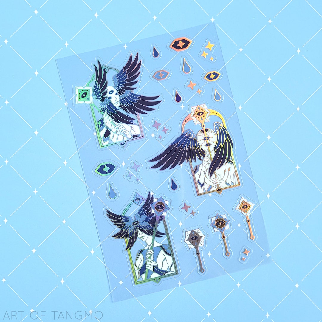 Biblically Accurate Angel Sticker Sheet | Archangel Stickers | Gold ...