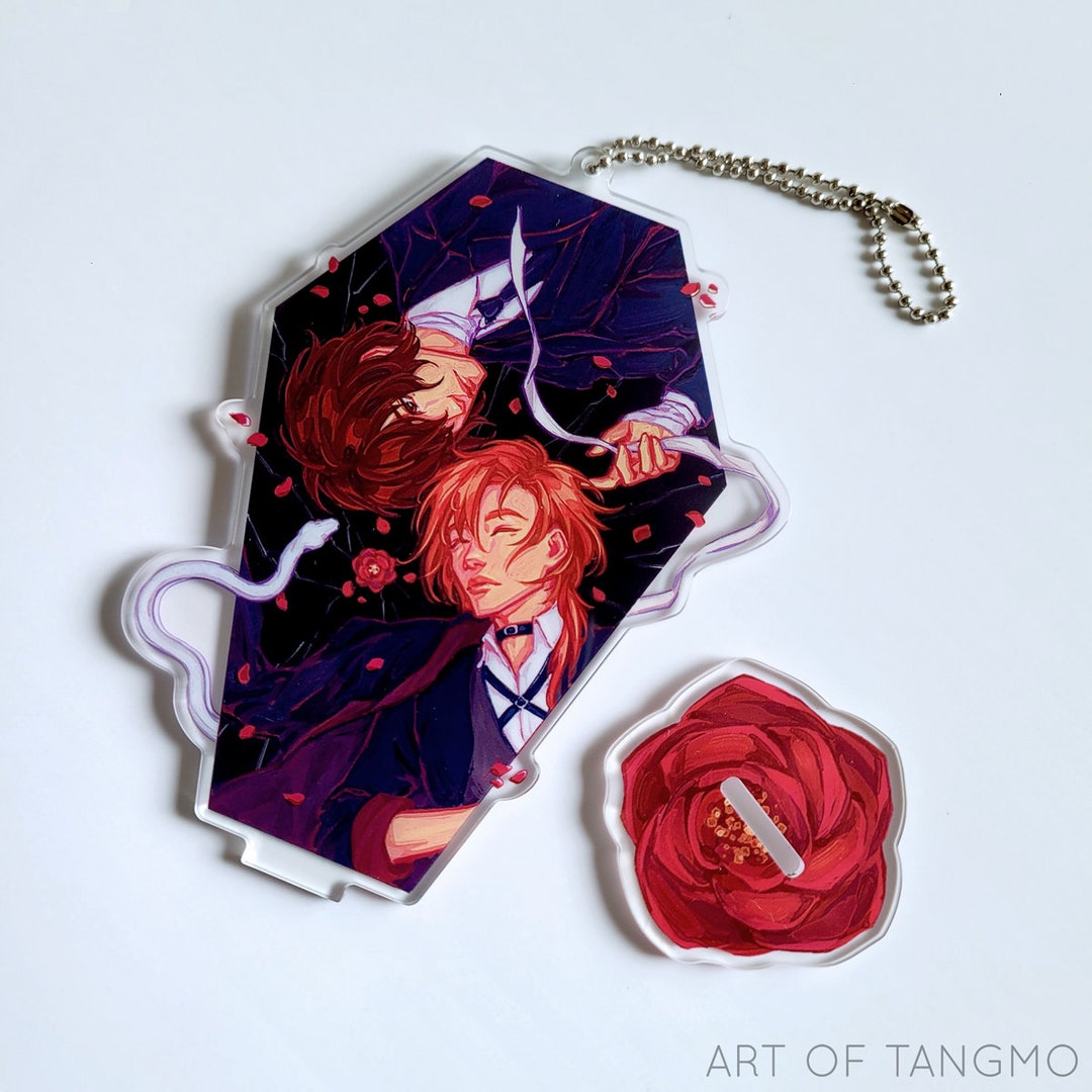 Soukoku Standee Keychain SKK Charm BSD Keychain Dazai & Chuuya Anime ...