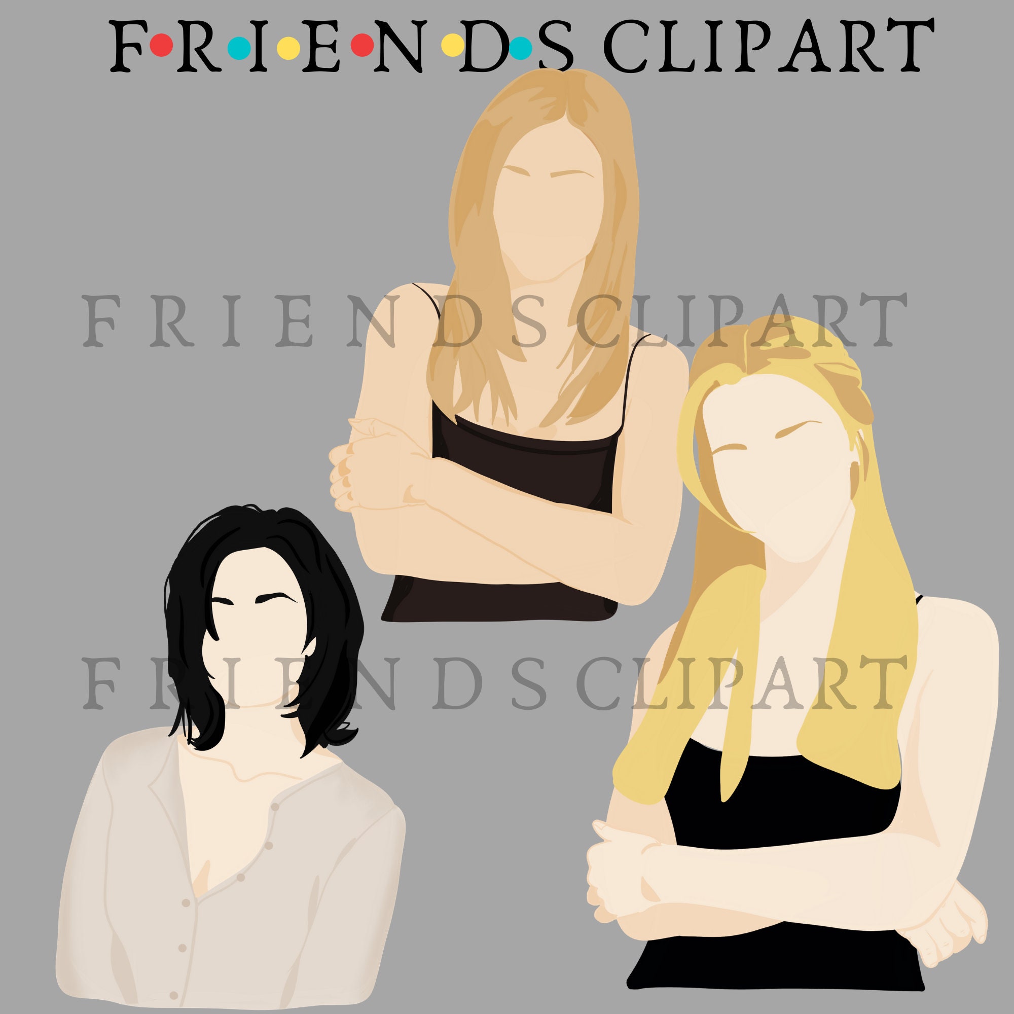 Friends Clipart. Friends the Series Clipart - Etsy