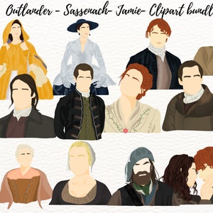 Outlander Clipart Bundle Set. - Etsy
