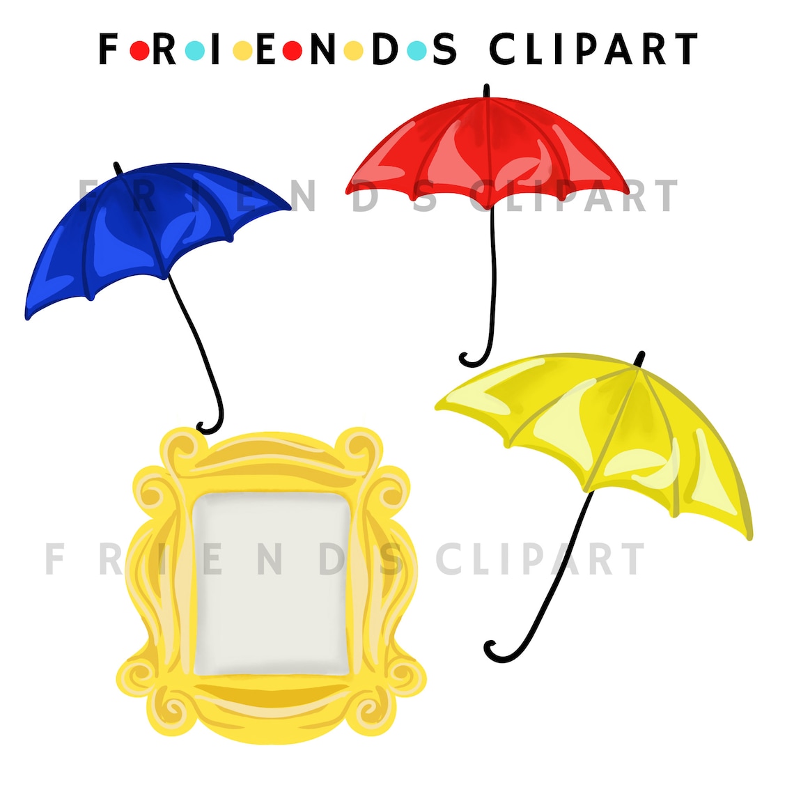 Friends-themed Clipart, Clipart of Friends, Friends TV Show Clipart Theme. - Etsy Canada