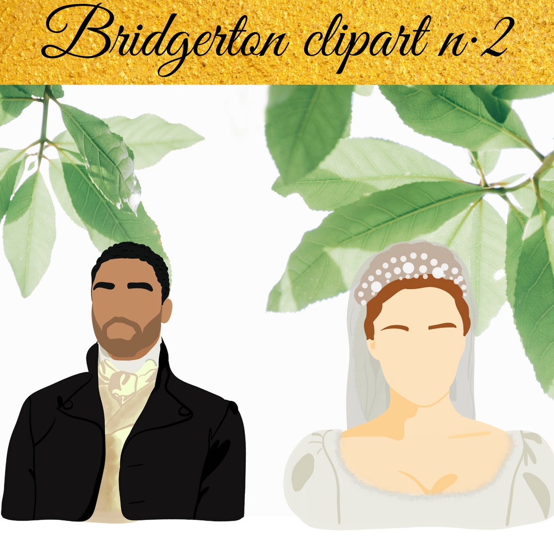 Bridgerton Clipart the Cast of Bridgerton Clipart Second | Etsy