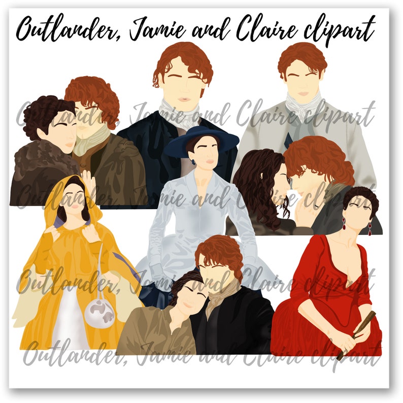 Outlander Clipart Bundle Set. - Etsy