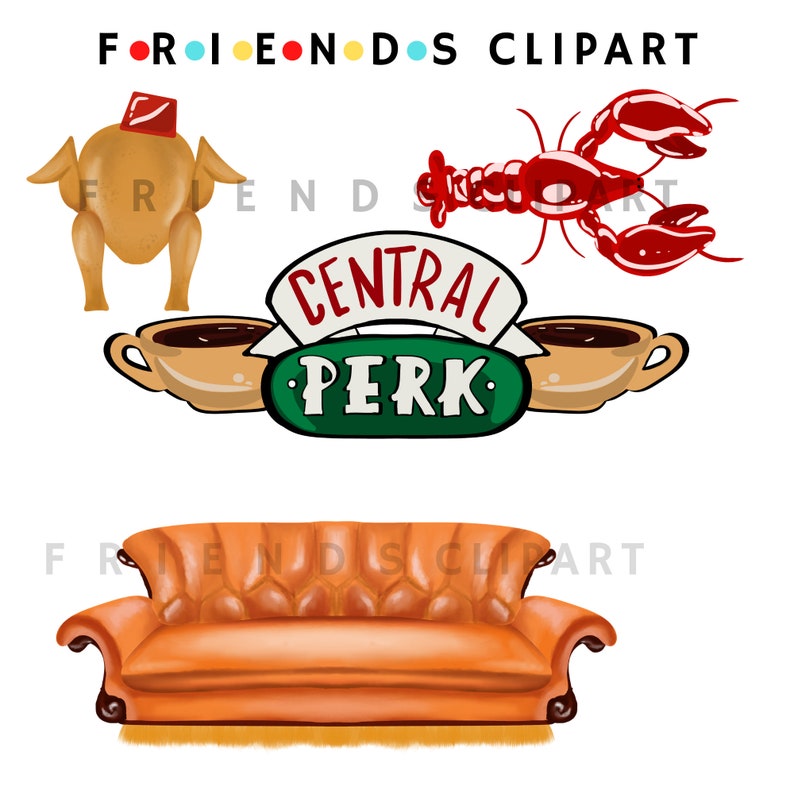 Friends Clipart Friends Series Clipart Theme - Etsy Canada