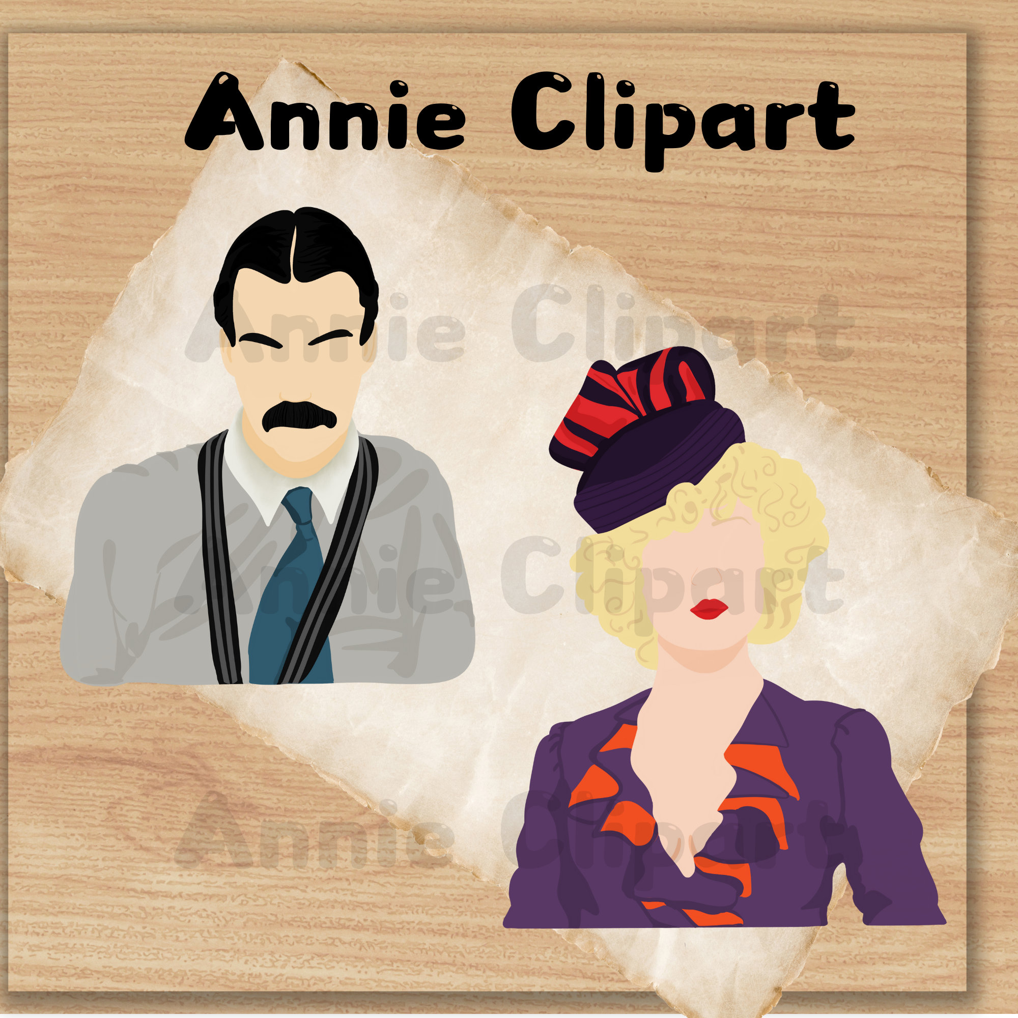 Annie Clipart. PNG Set of Annie 1982. Digital Download. - Etsy