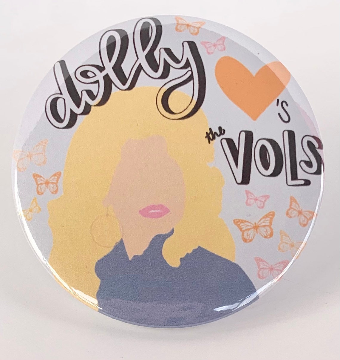 Dolly Parton Gameday Button Pin | Tennessee Knoxville | 3 Inch | Custom ...