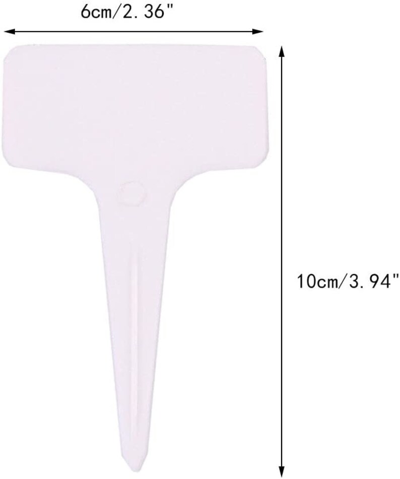 5 Colors Mix T-shaped Plant Labels Garden Stake Plastic Row | Etsy