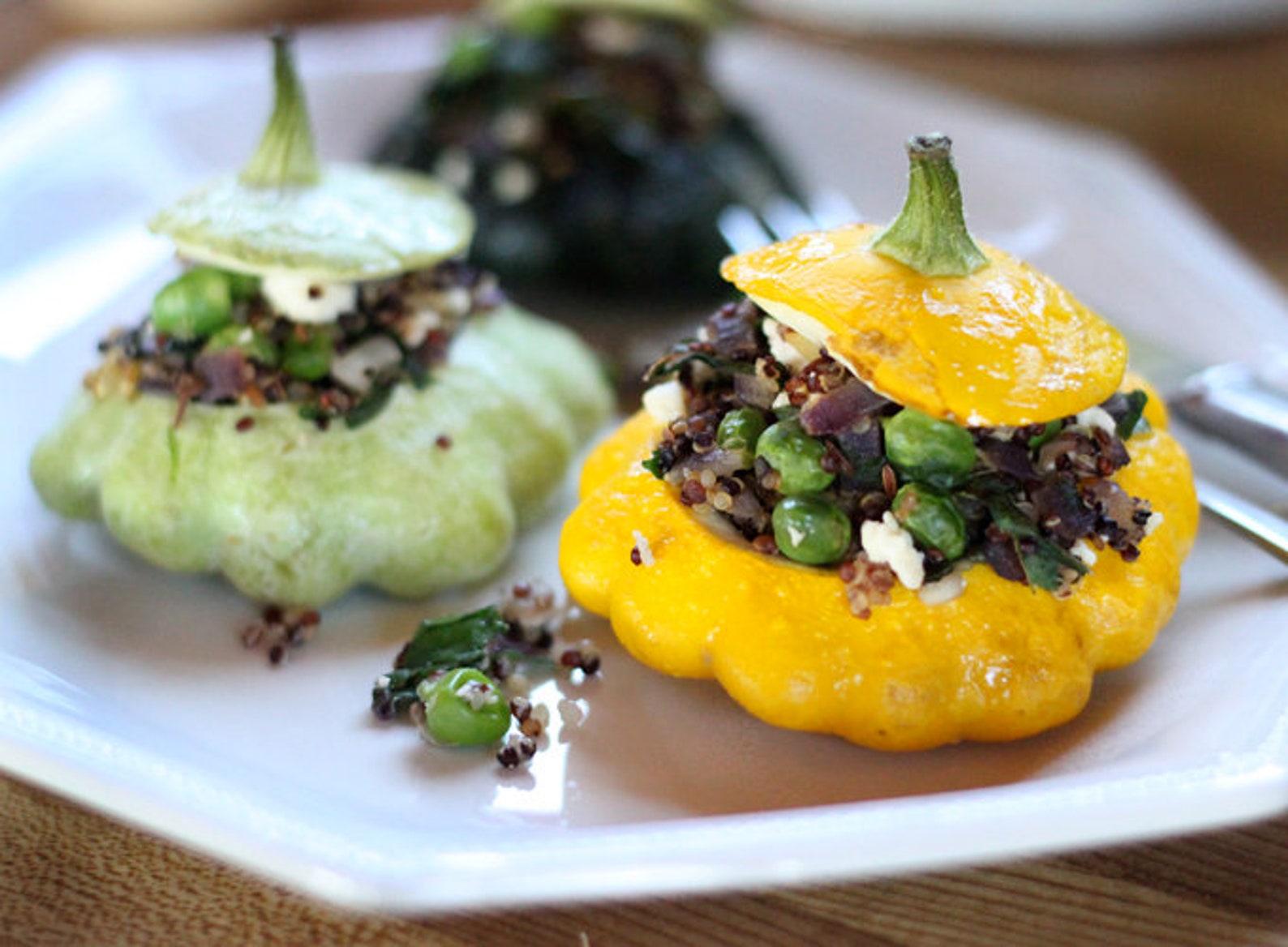 3 Colors Mix Patty Pan Squash Seeds Yellow Green Tint - Etsy