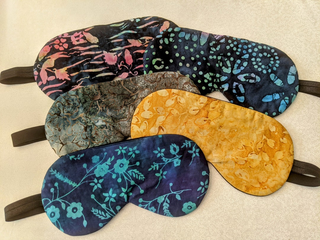 Batik Cotton Adjustable Sleep Mask, Sleep Mask for Men and Women - Etsy