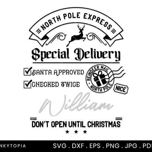 Santa Claus the North Pole SVG Cut File Instant Download - Etsy Canada