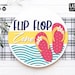 Flip Flop Zone SVG Beach SVG PDF Round Wood Sign for - Etsy
