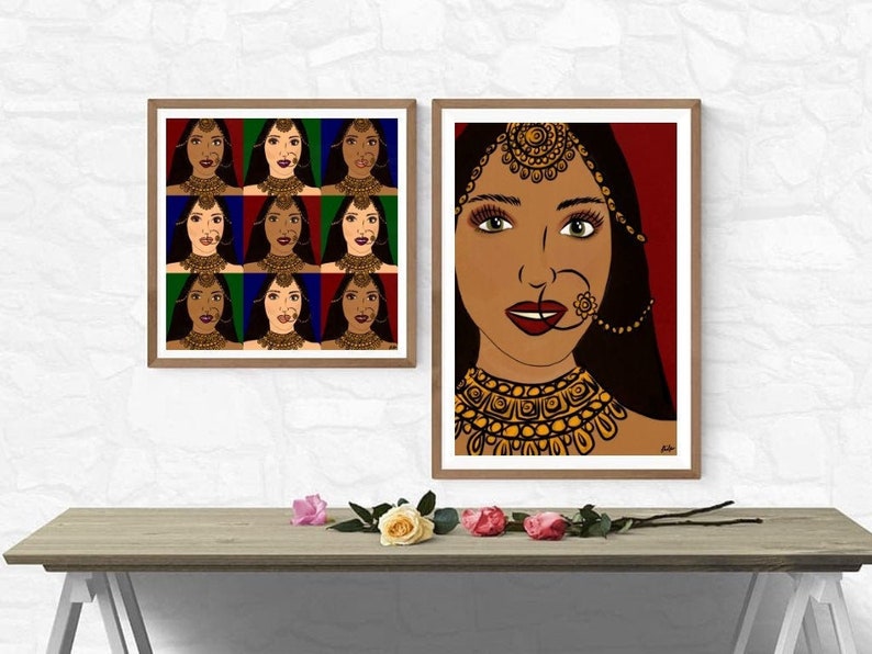 Shades of a Desi Girl Poster Digital Art Printable - Etsy