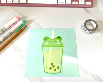 Frog Boba Bubble Tea - Etsy Ireland