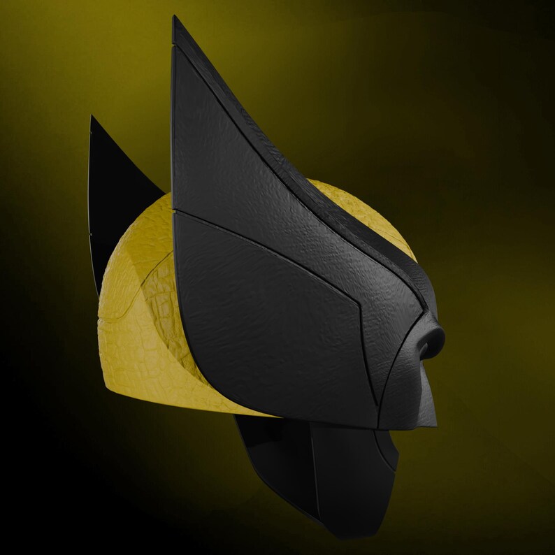 3D Wolverine Helmet, Textured Wolverine Mask, Textured Wolverine Helmet ...
