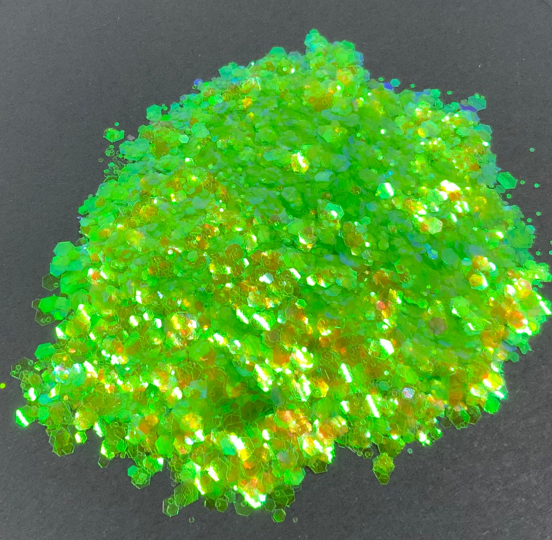Lime Green MIX Glitter Tumbler Glitter Craft Glitter | Etsy