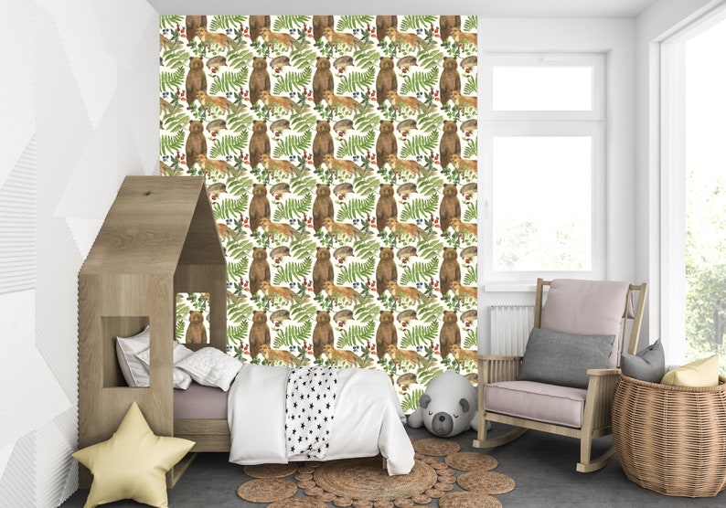 Woodland Animals Digital Papers, Nursery Digital Papers, Woodland ...