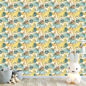 Dinosaur Watercolor Digital Paper Pack DINO Scrapbook Paper Wallpaper ...