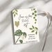 Customizable Plant Theme Invitation - Etsy