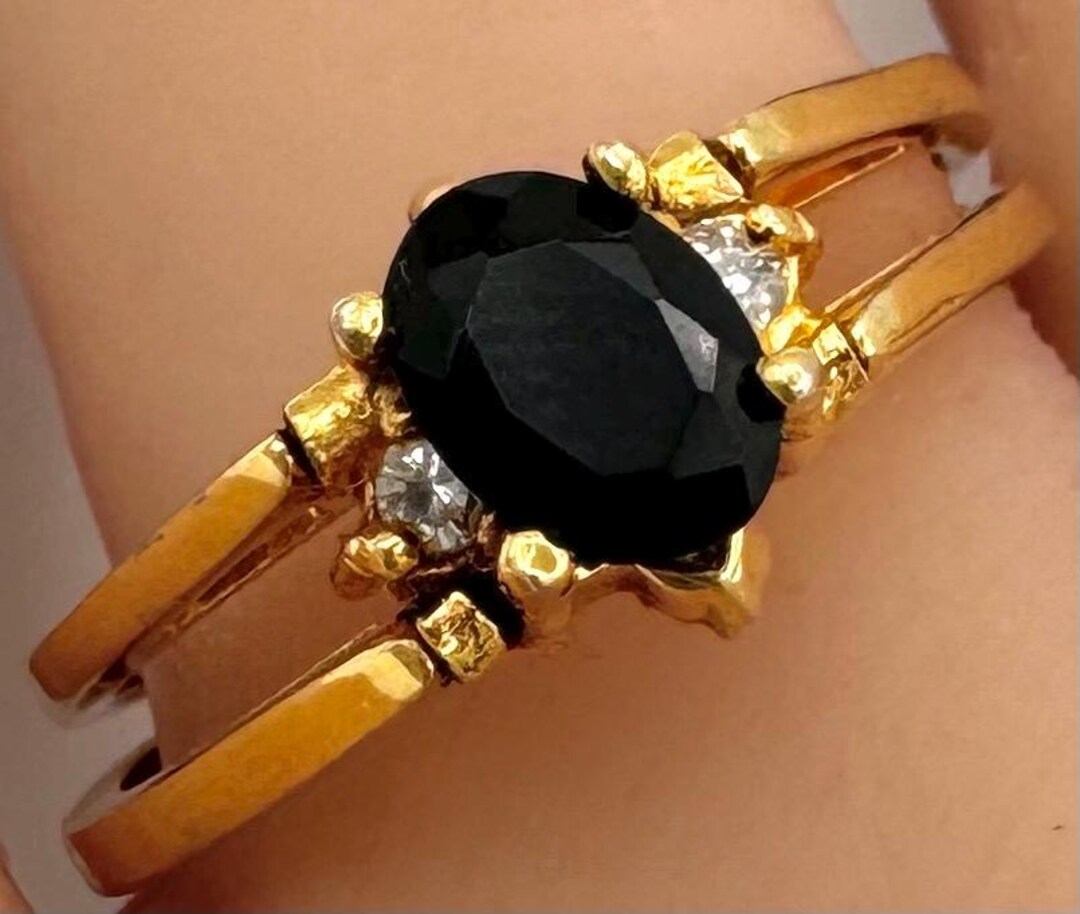 Vintage Two in One Gold Tone Ring - Etsy