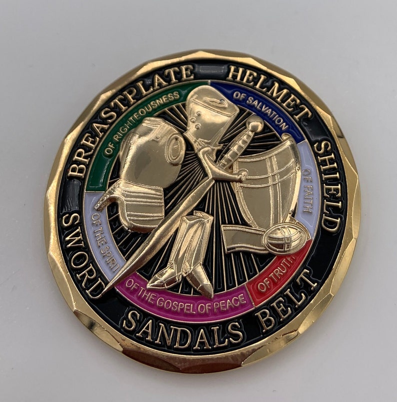 Put on the Whole Armor of God Coin - Etsy