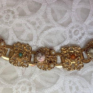 Vintage Fancy Gold Color Tone and Small Variety of Stones. - Etsy