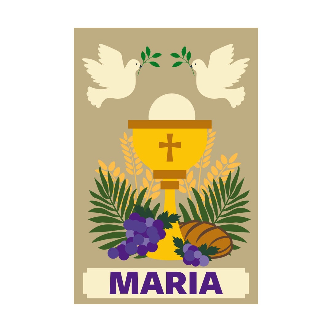 First Communion Banner SVG Png Studio 3 Full Layout Banner Catholic ...