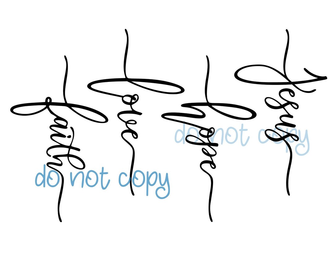 Faith Hope Love Jesus Handwritten Cross Svg Studio 3 Png File Jesus ...