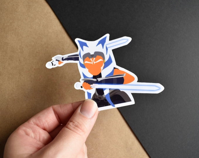 Ahsoka Tano Sticker Snips Padawan Stickers Clone Wars - Etsy