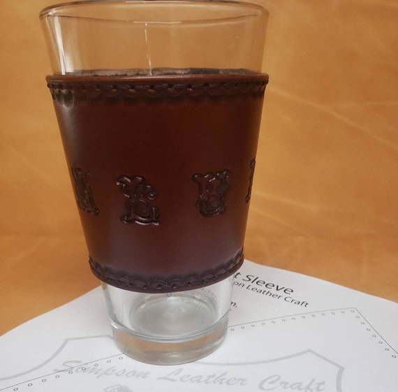 Leather Beer/pint Glass Sleeve PATTERN. | Etsy