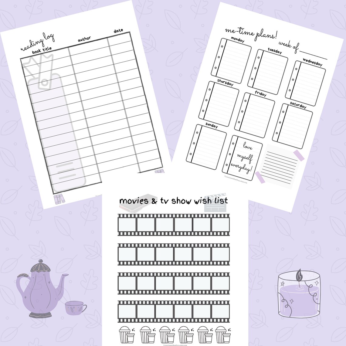 On-purpose Printable Planner Bundle Life Planner Planner Inserts ...