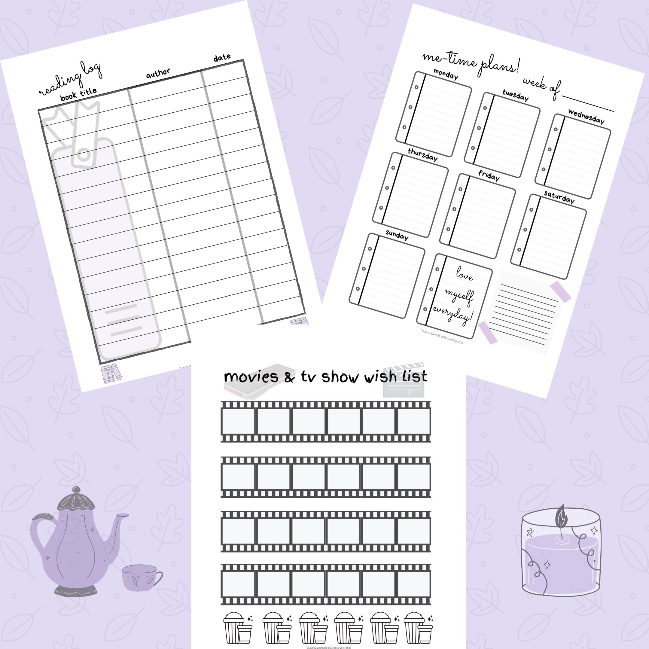 On-purpose Printable Planner Bundle Life Planner Planner Inserts ...