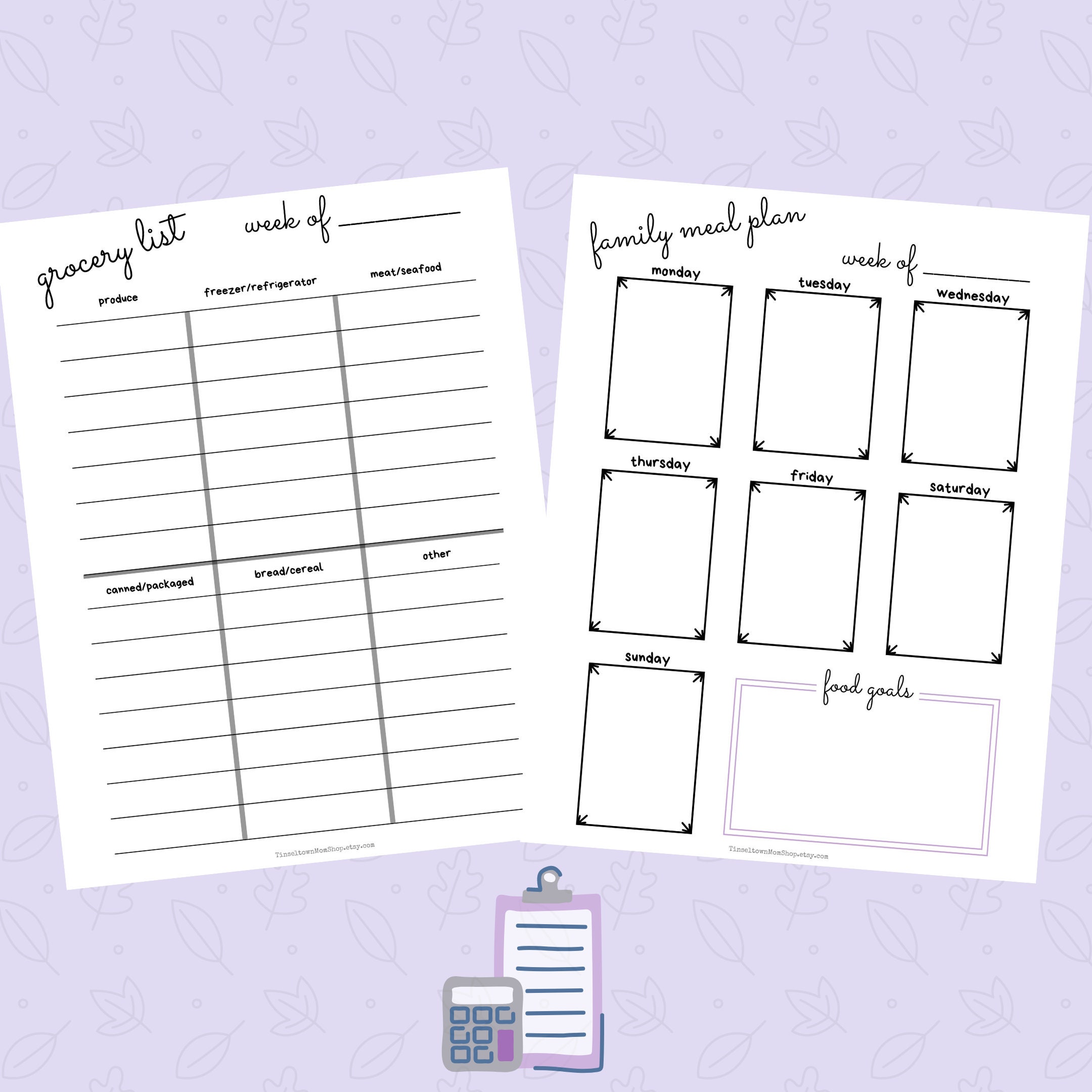 On-purpose Printable Planner Bundle Life Planner Planner Inserts ...
