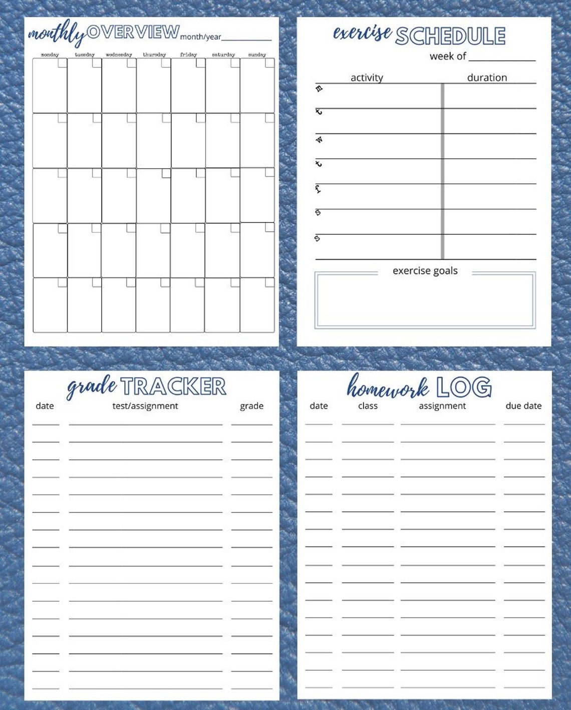 Student Planner; Instant Download; Academic Planner; Back-to-school ...