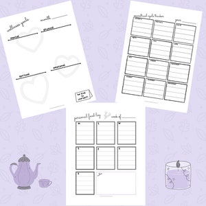 On-purpose Printable Planner Bundle; Life Planner; Planner Inserts ...