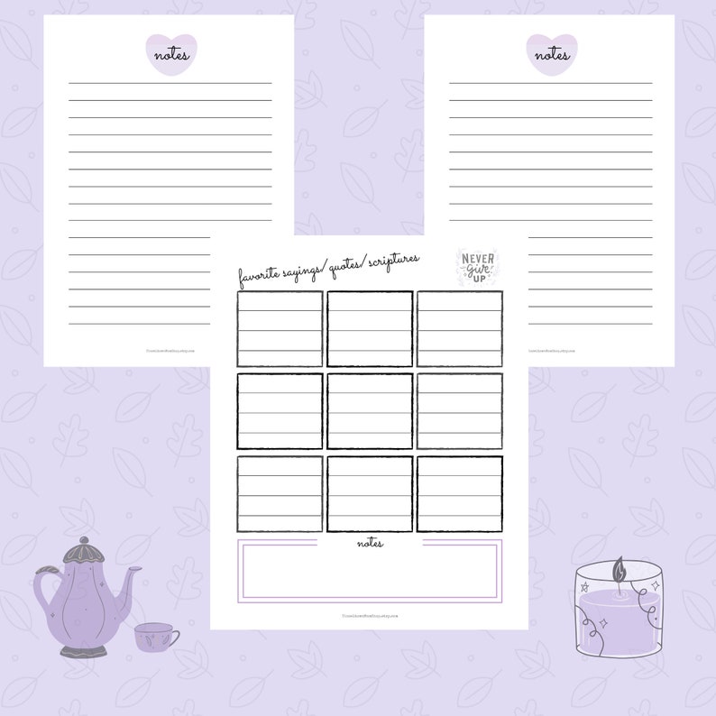 On-purpose Printable Planner Bundle; Life Planner; Planner Inserts ...