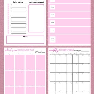 Student Planner; Academic Planner; Back-to-school Planner; Daily ...
