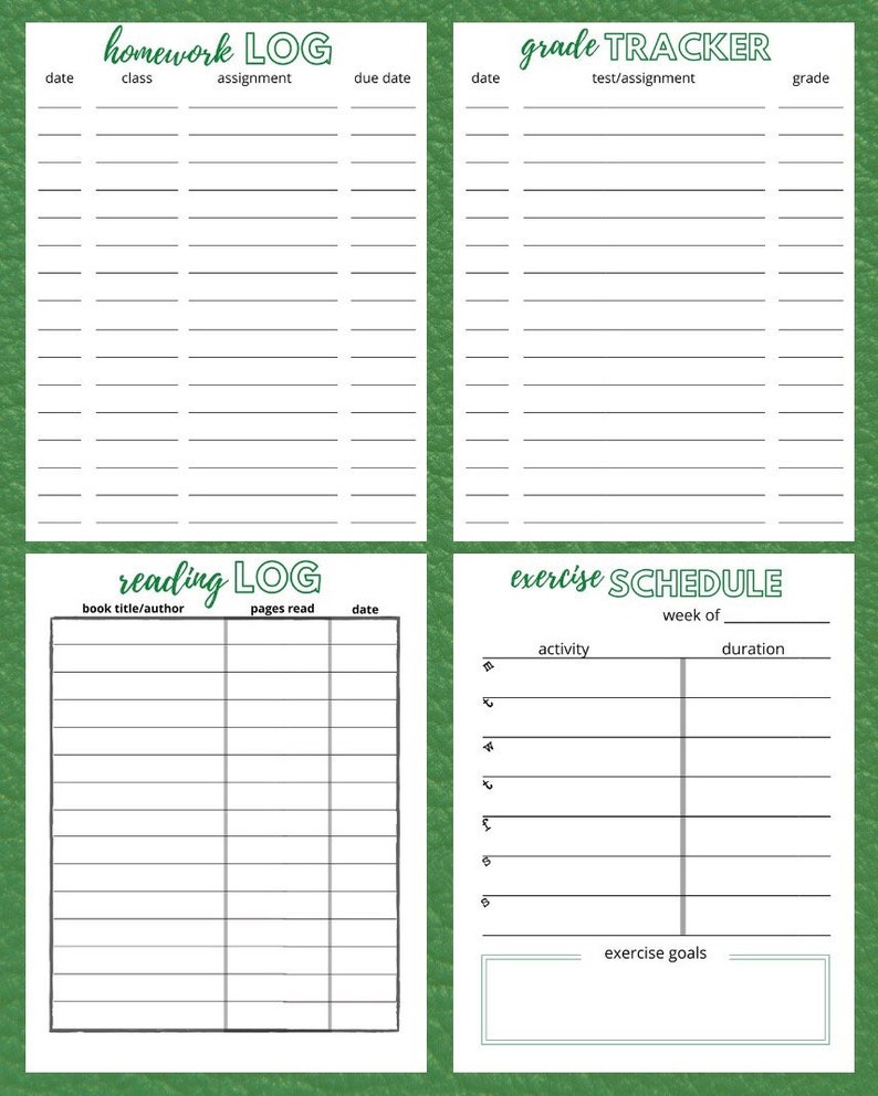 Student Planner; Instant Download; Academic Planner; Back-to-school ...