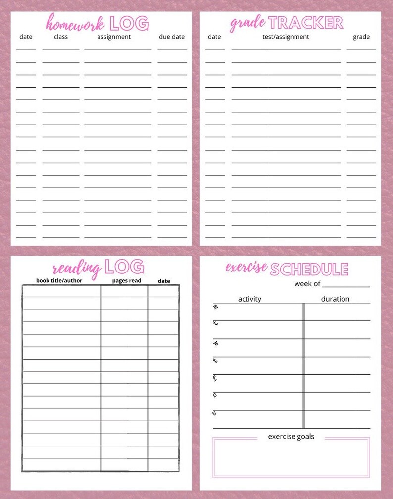 Student Planner; Academic Planner; Back-to-school Planner; Daily ...